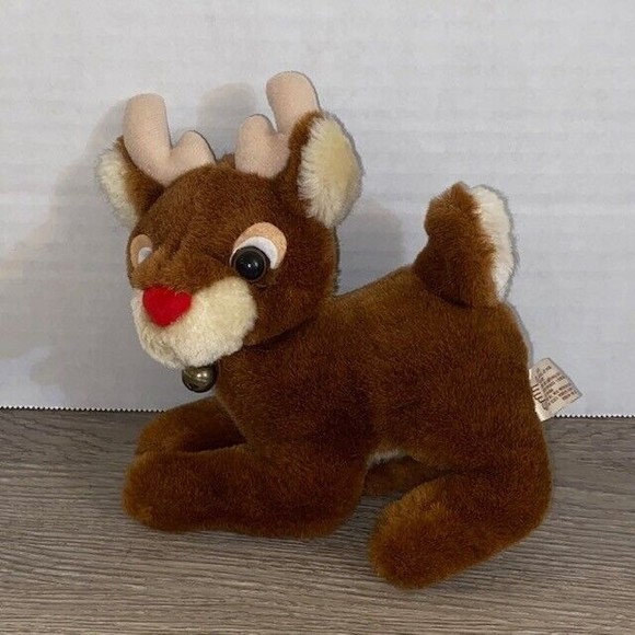 Toys | Vintage Applause Rudolph The Red Nosed Reindeer Plush | Poshmark